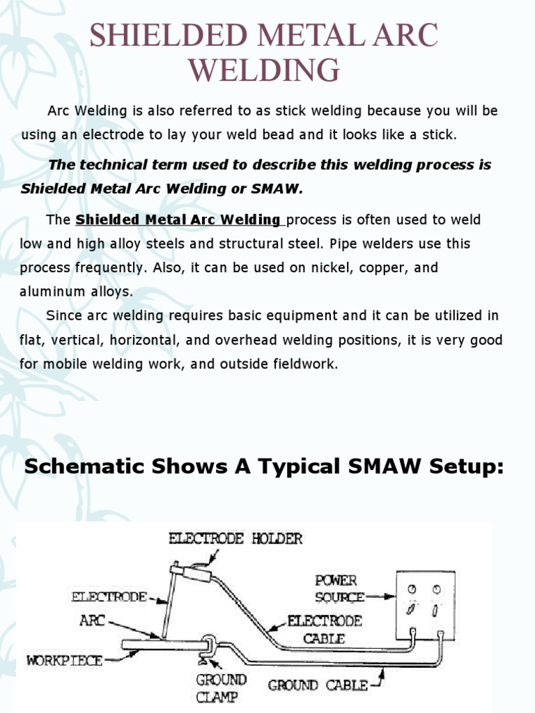Shielded Metal Arc Welding | PDF | Construction | Welding