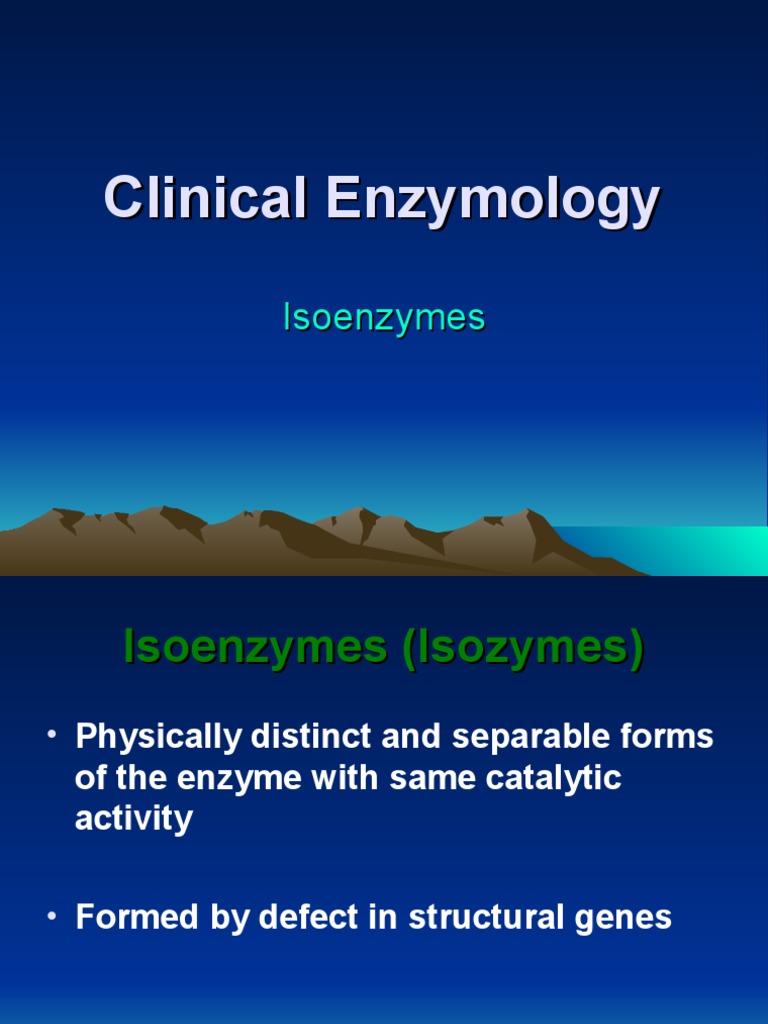 Clinical Enzymology | Download Free PDF | Enzyme | Biology