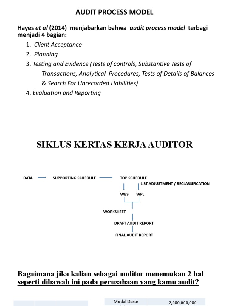 Model Proses Audit Terstruktur | PDF | Bisnis | Pengelolaan Keuangan & Uang