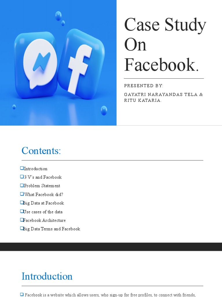 Case Study On Facebbok | PDF | Apache Hadoop | Facebook Case Study On Facebbok | PDF | Apache Hadoop | Facebook