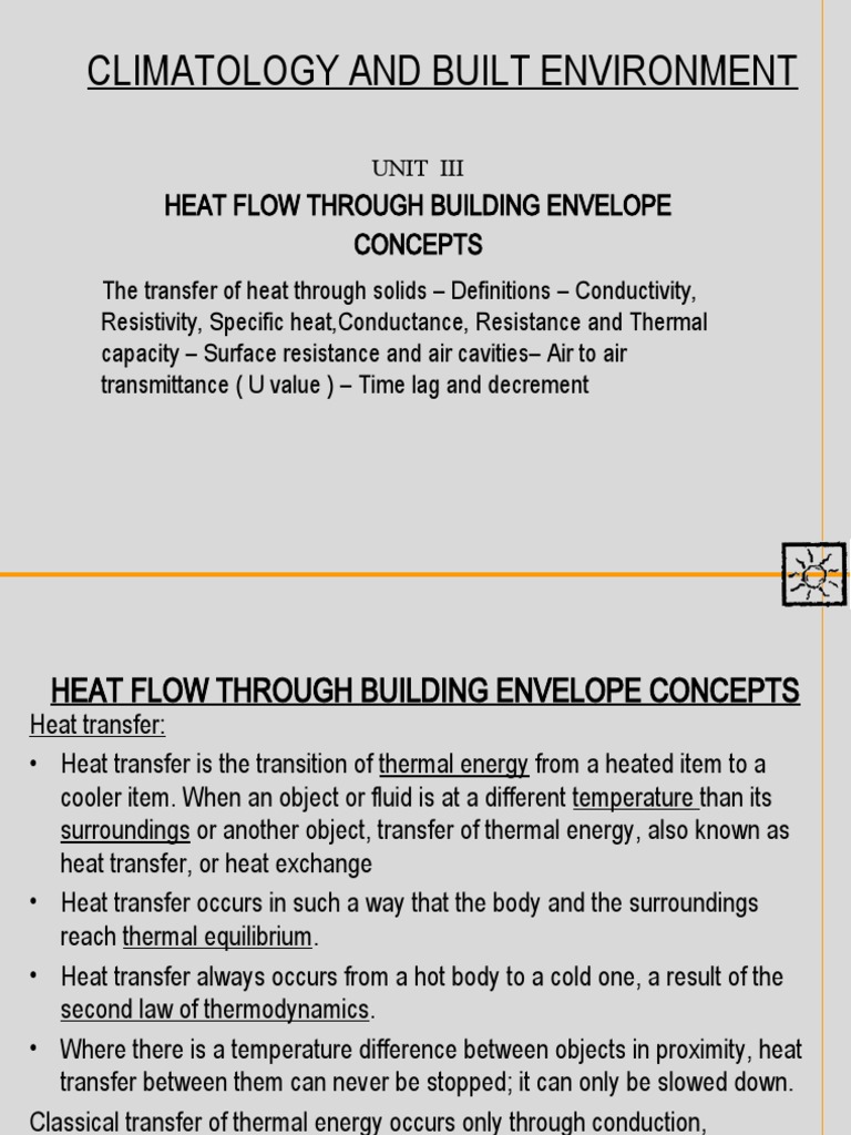 Climatology-Unit III 3rd SEM | PDF | Heat Transfer | Heat