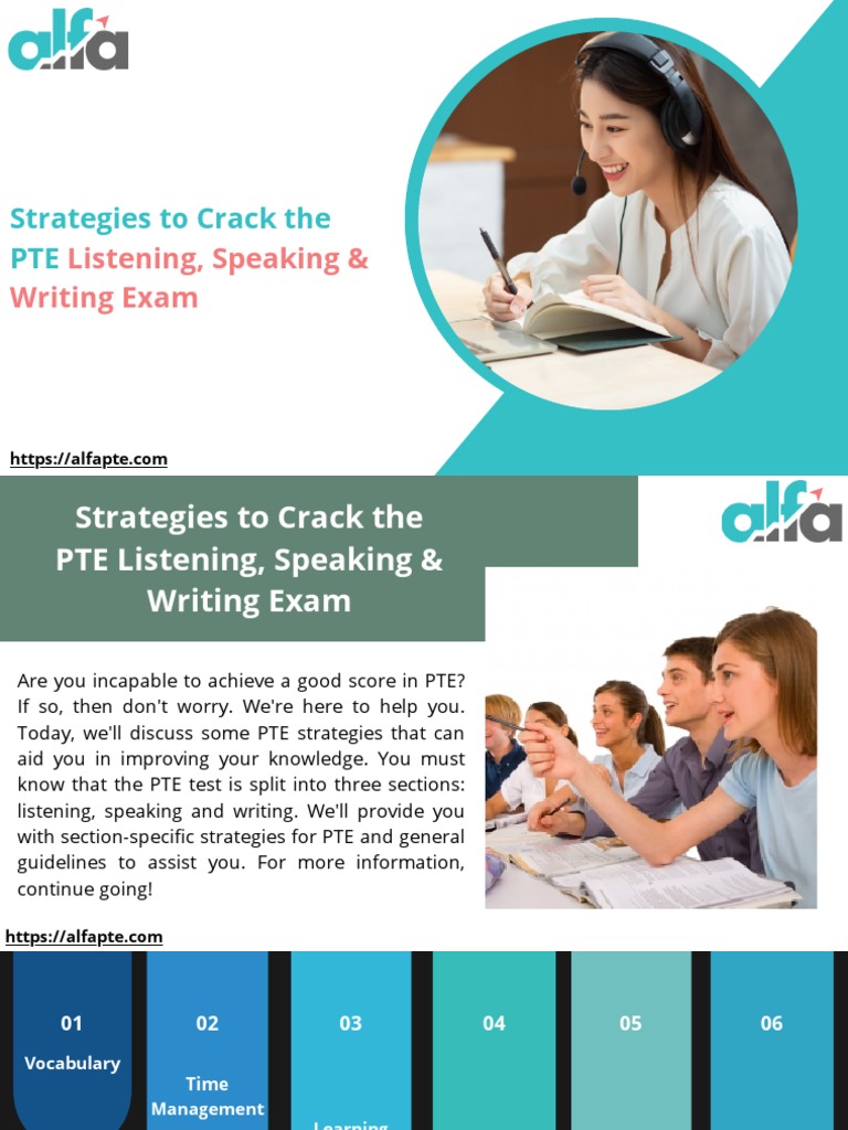 Strategies To Crack The PTE Listening, Speaking, Writing Exam | PDF ...