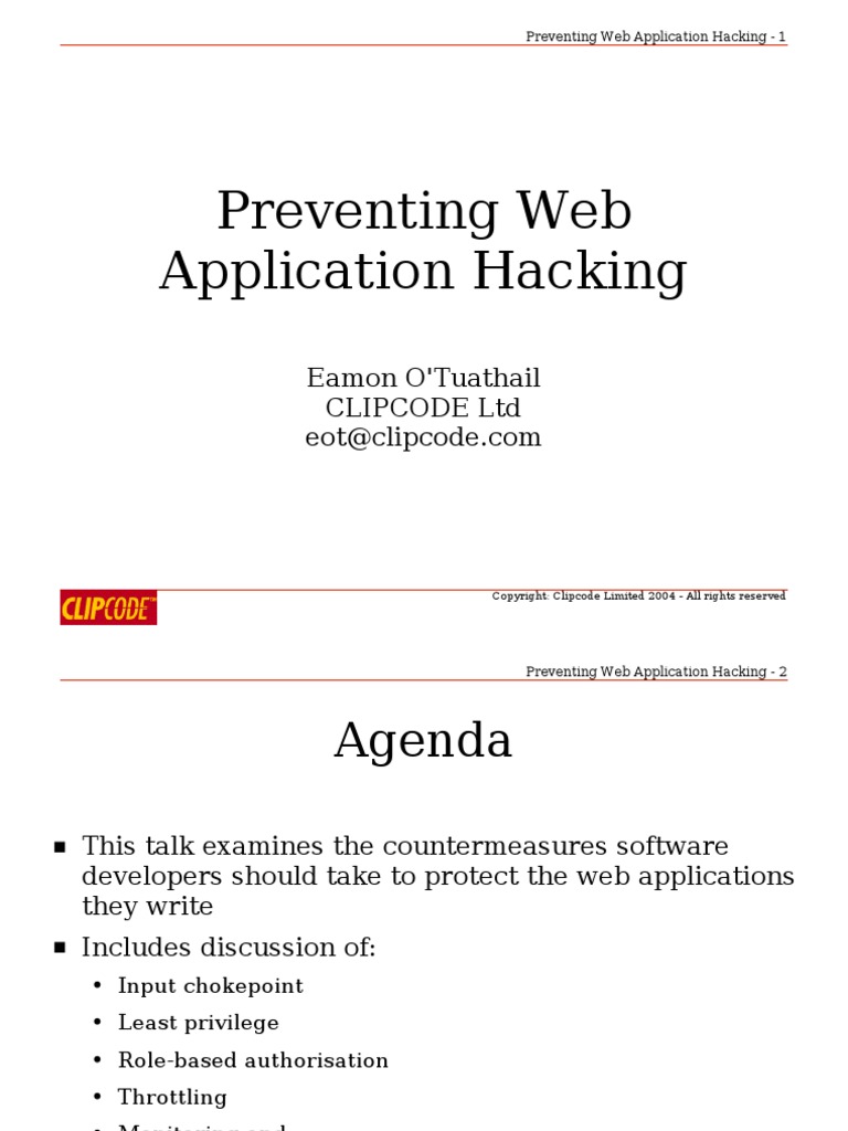 02 Preventing Web App Hacking | PDF