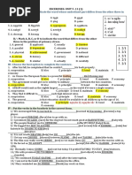 Grammar and Vocabulary Practice B1 Key | PDF