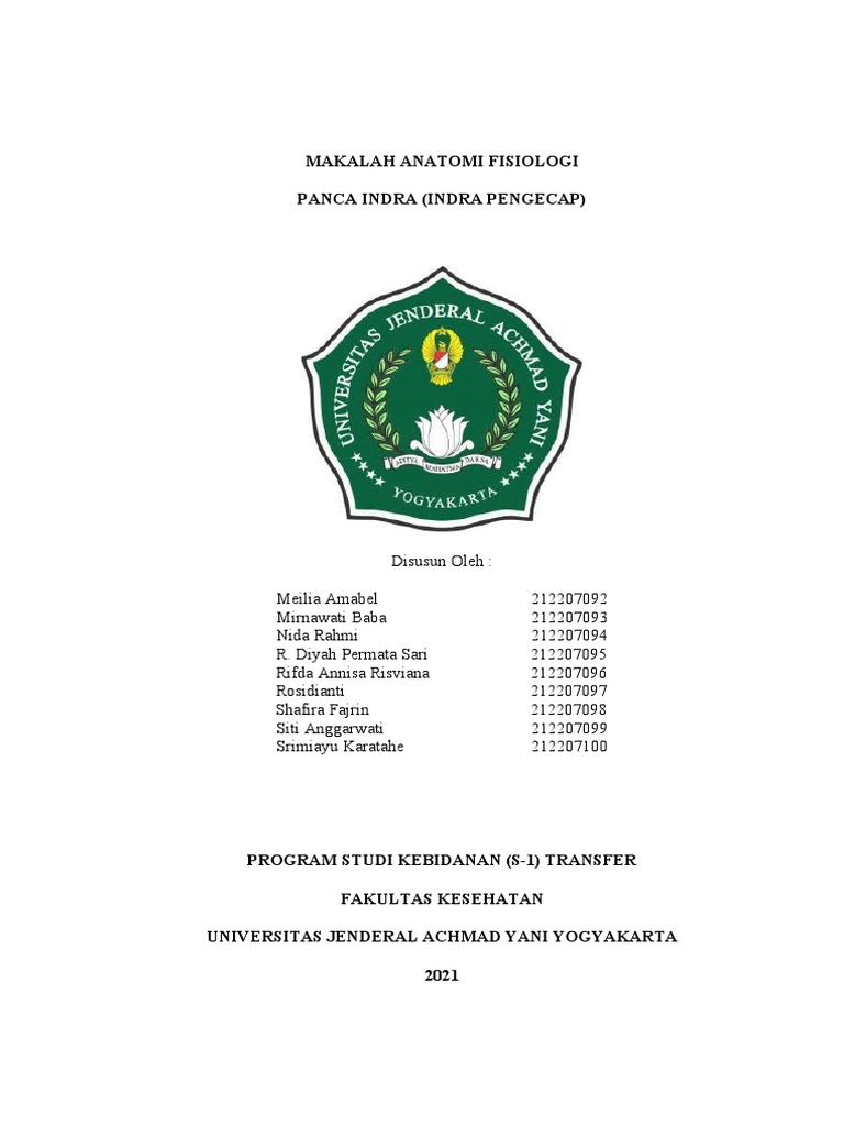 Anatomis dan Fisiologi Indra Pengecap | PDF | Kajian Bahasa Asing