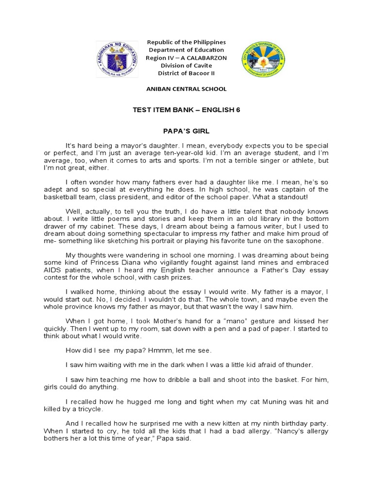 ACS Test Item Bank | PDF | Weaving | Metaphor