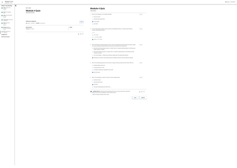 Module 4 Quiz | PDF | Learning | Applied Mathematics
