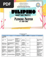 FILIPINO Action Plan 2023-2024 | PDF