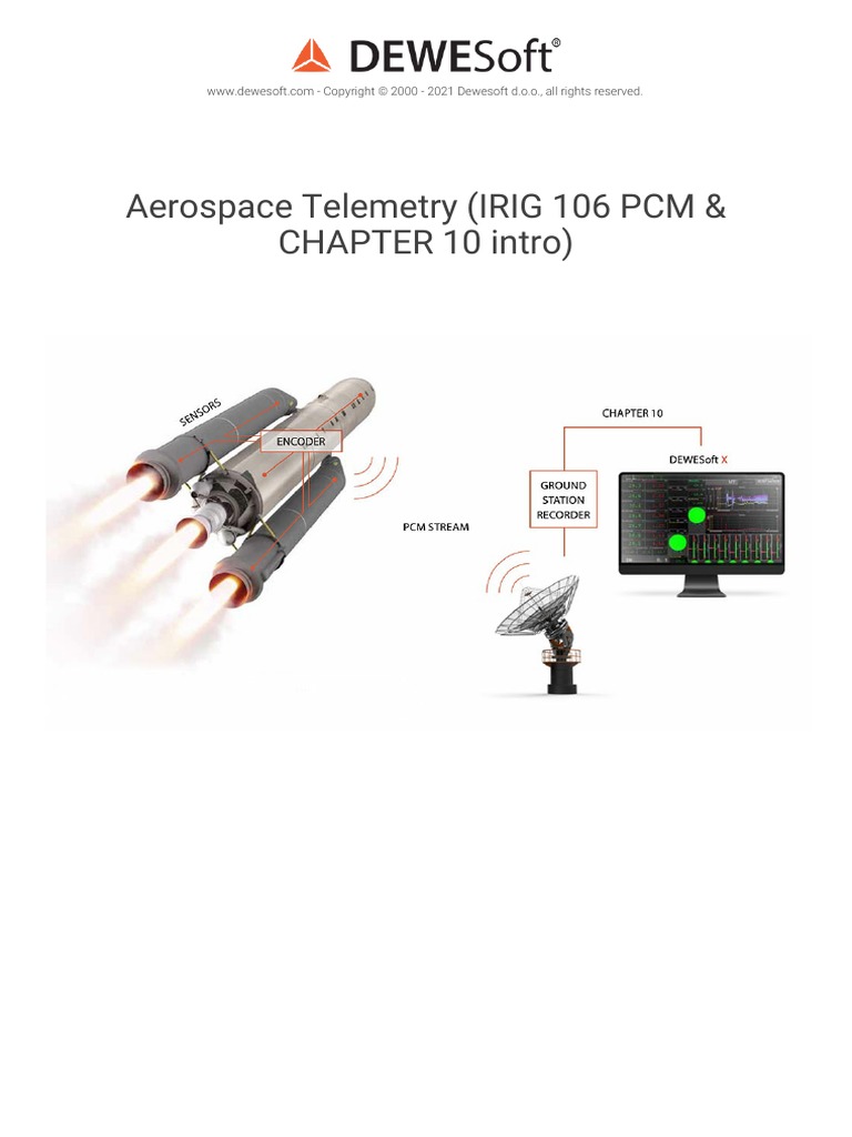 Aerospace Telemetry (IRIG 106 PCM & CHAPTER 10 Intro) | PDF | Telemetry ...