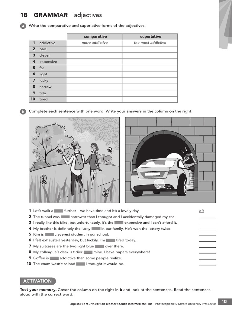 1B GRAMMAR Adjectives: More Addictive The Most Addictive | Download ...