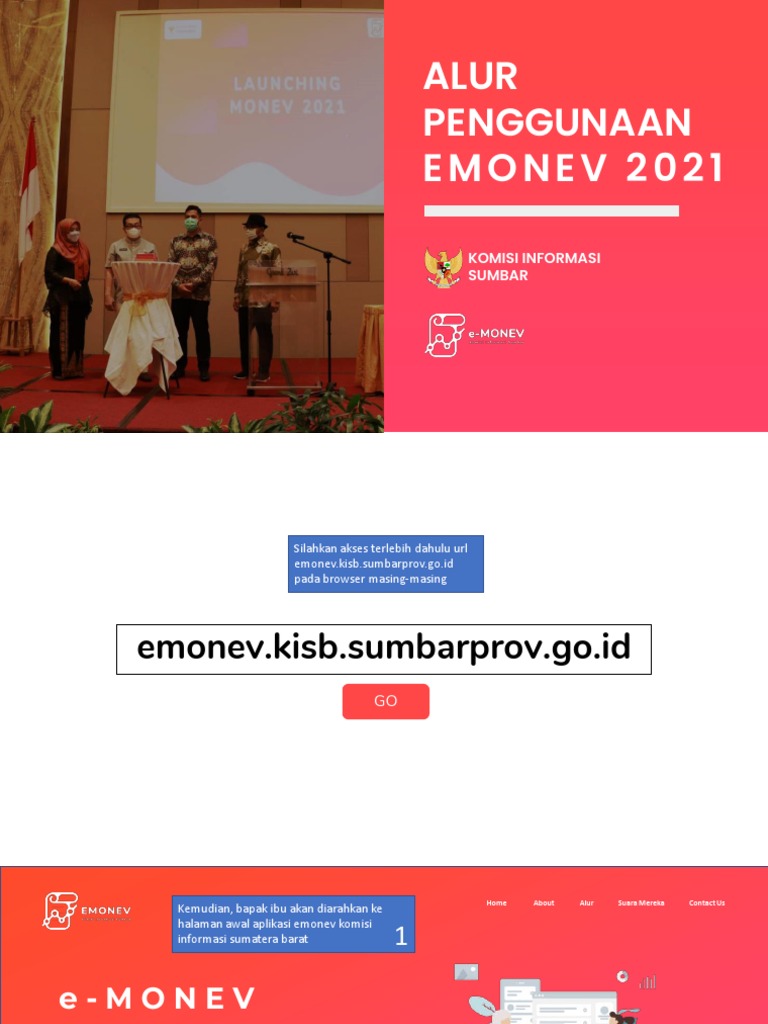 Materi 3 Presentasi Langkah Penggunaan Aplikasi Emonev | PDF | Ilmu Sosial