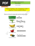 Module 4 (Pinggang Pinoy - Healthy Food Plate For Filipinos) | PDF