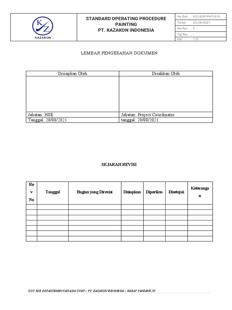 Sop Painting 12 2016 | PDF