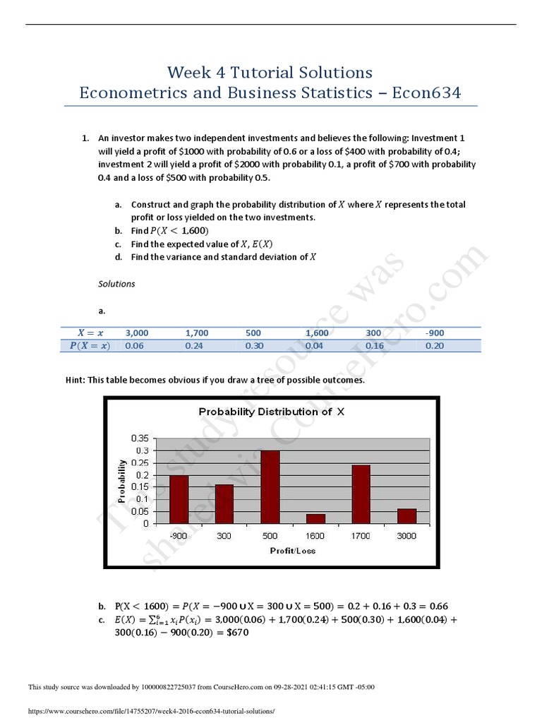 Econometrics and Business Statistics | PDF | Applied Mathematics ...