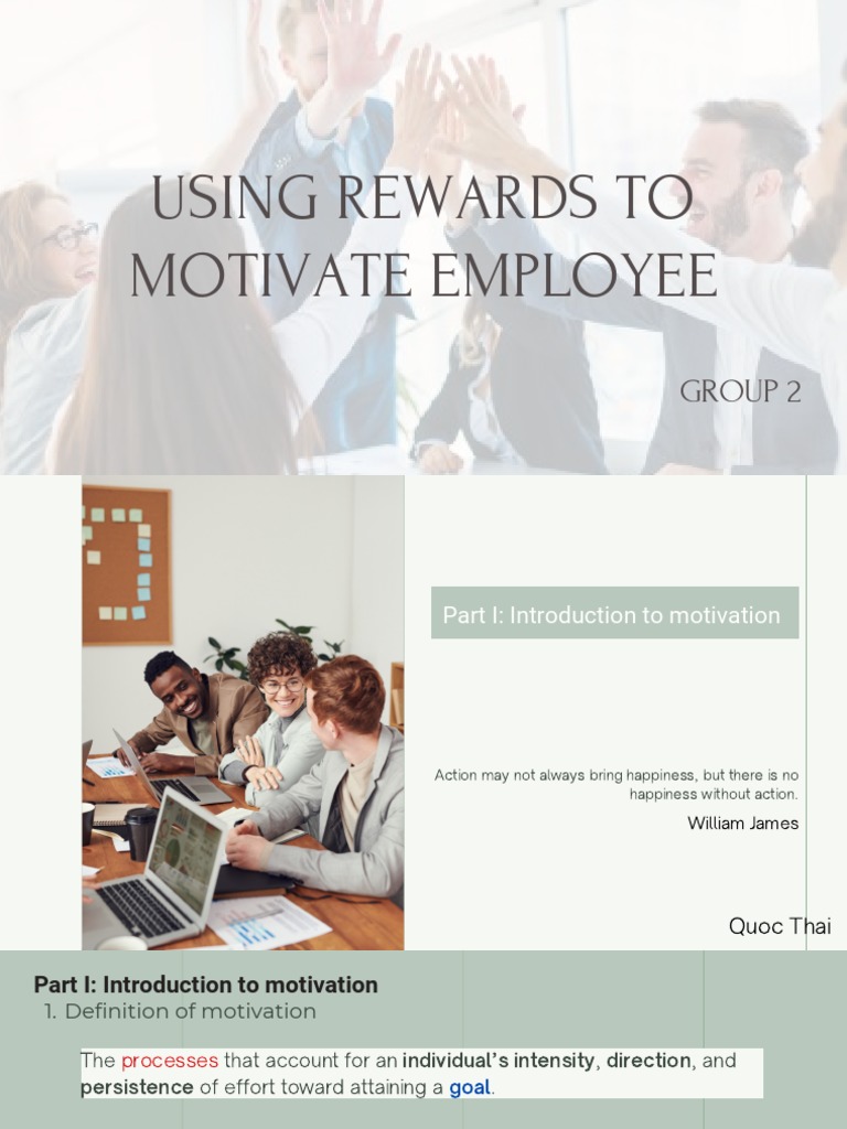 Motivating Employees Through Rewards | PDF | Motivational | Motivation