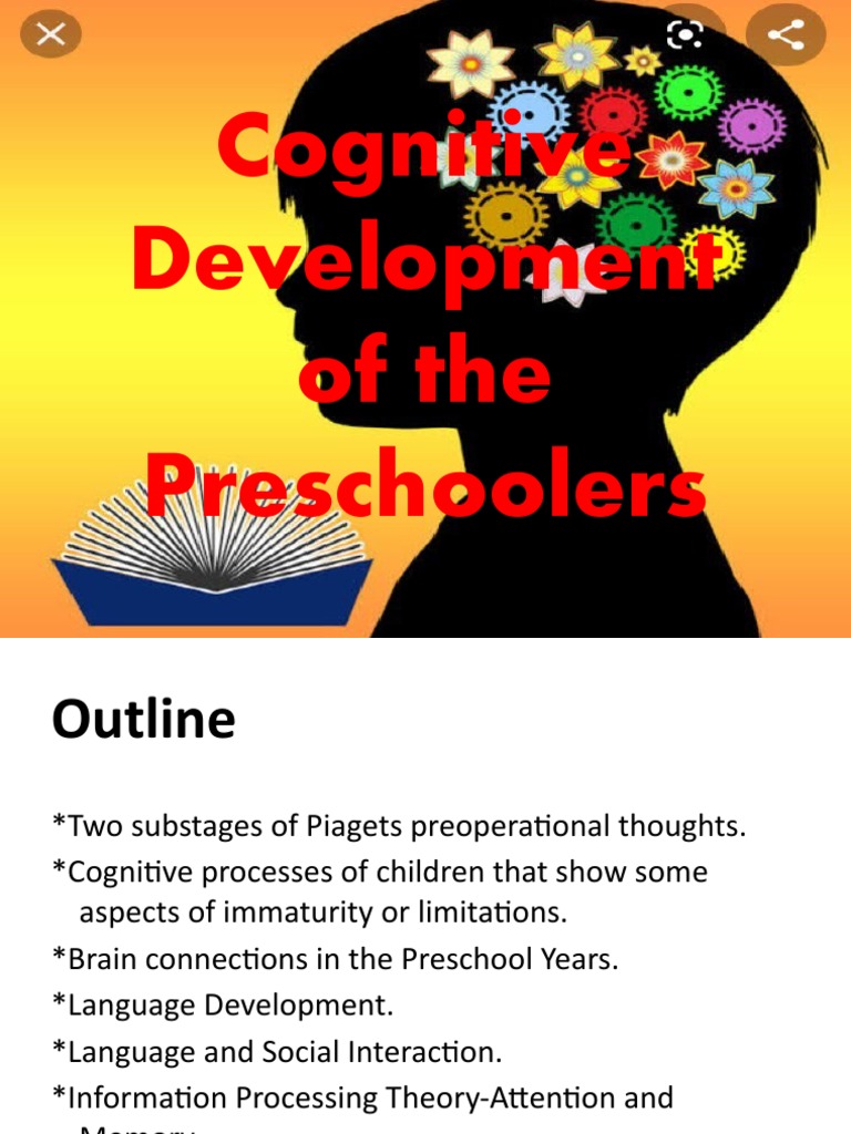 Cognitive Development of The Preschoolers | PDF | Memory | Cognition