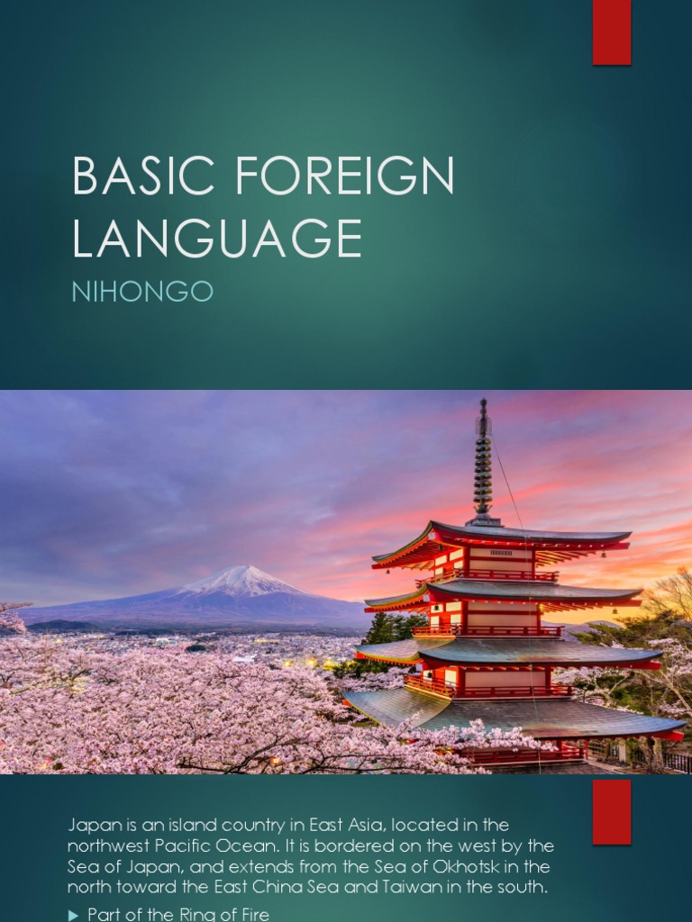 Nihongo Lesson FL 1 | PDF | Japan | Kanji