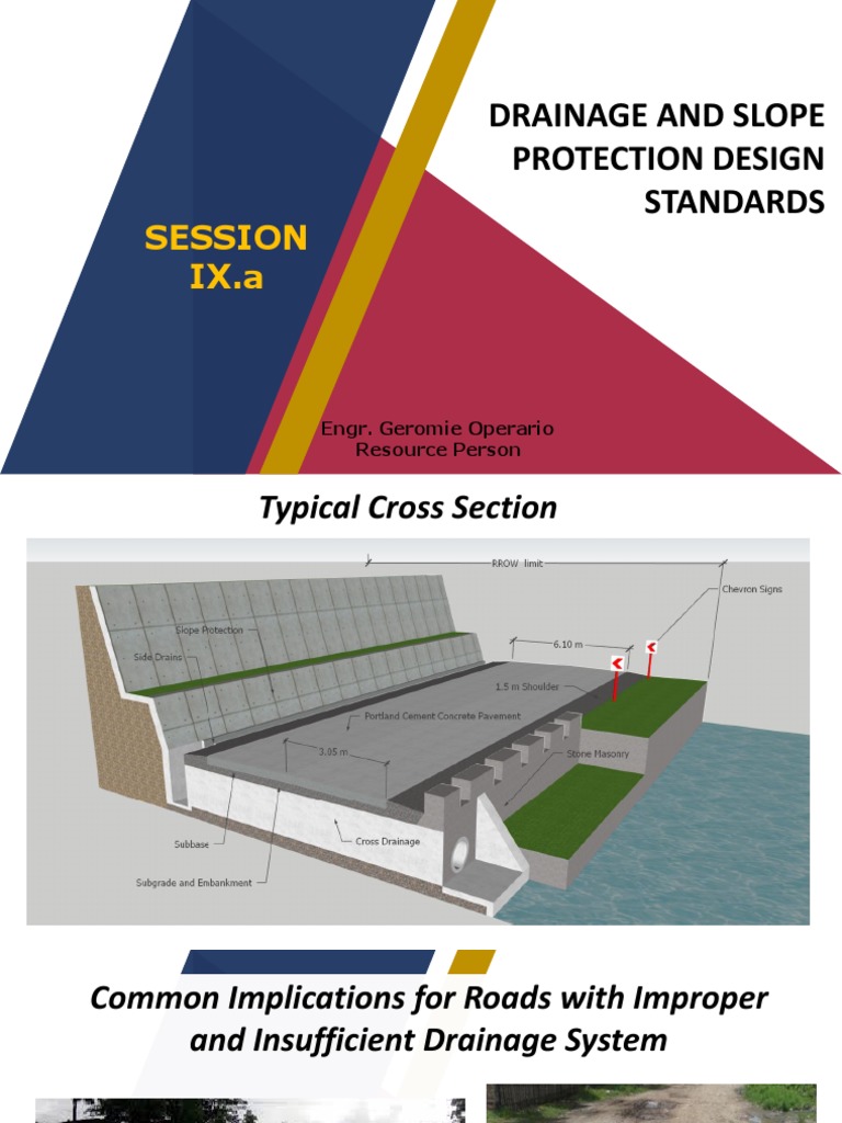Drainage and Slope Protection Design Standards | PDF | Drainage Basin ...