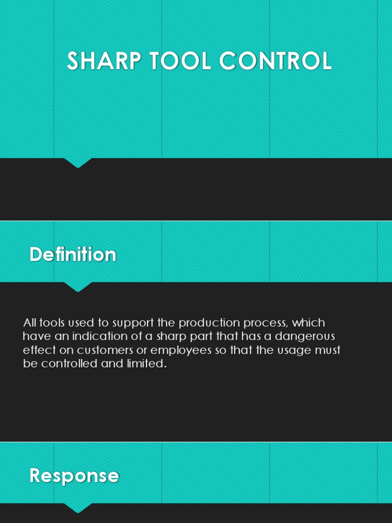 Sharp Tool Control | PDF | Business