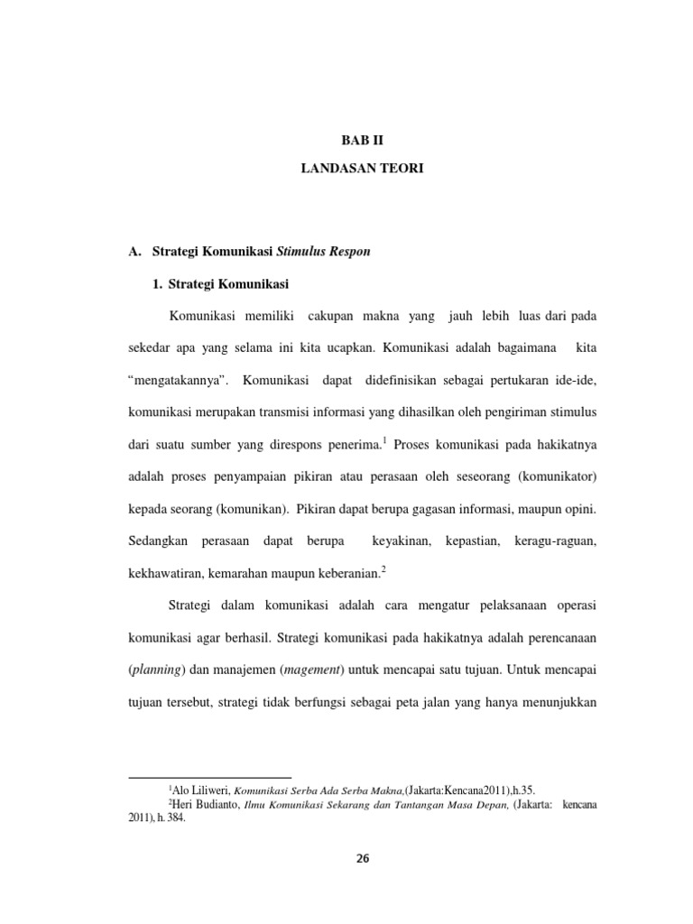 Strategi Komunikasi Stimulus Respon | PDF