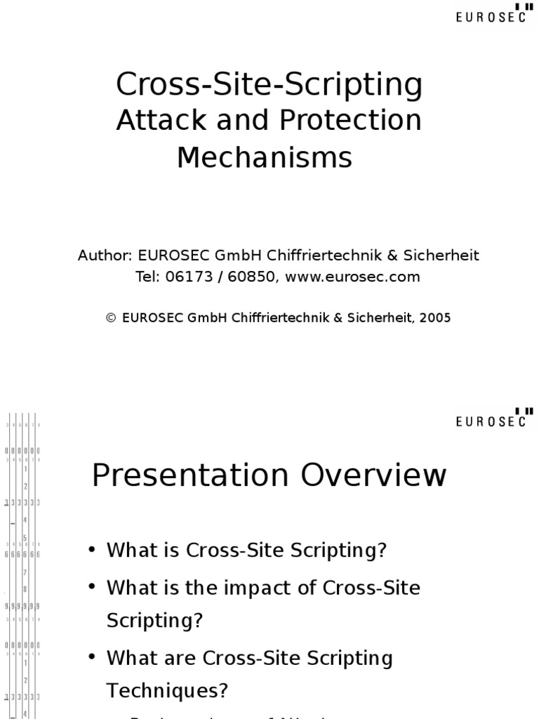 Cross-Site-Scripting: Attack and Protection Mechanisms | PDF | Http Cookie | World Wide Web