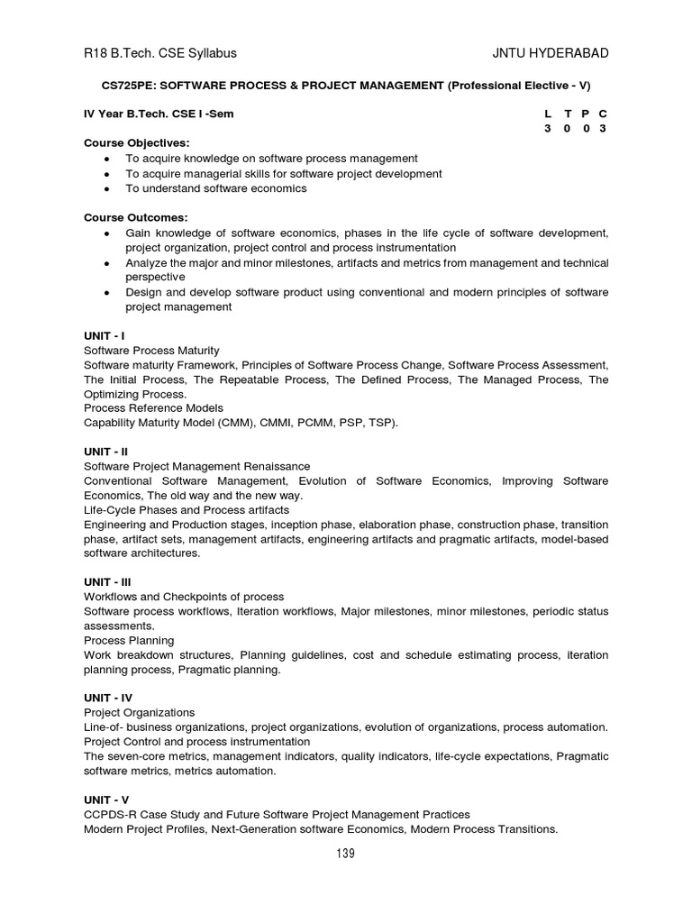 Jntu-Software Process & Project Management | PDF | Project Management | Software Development Process