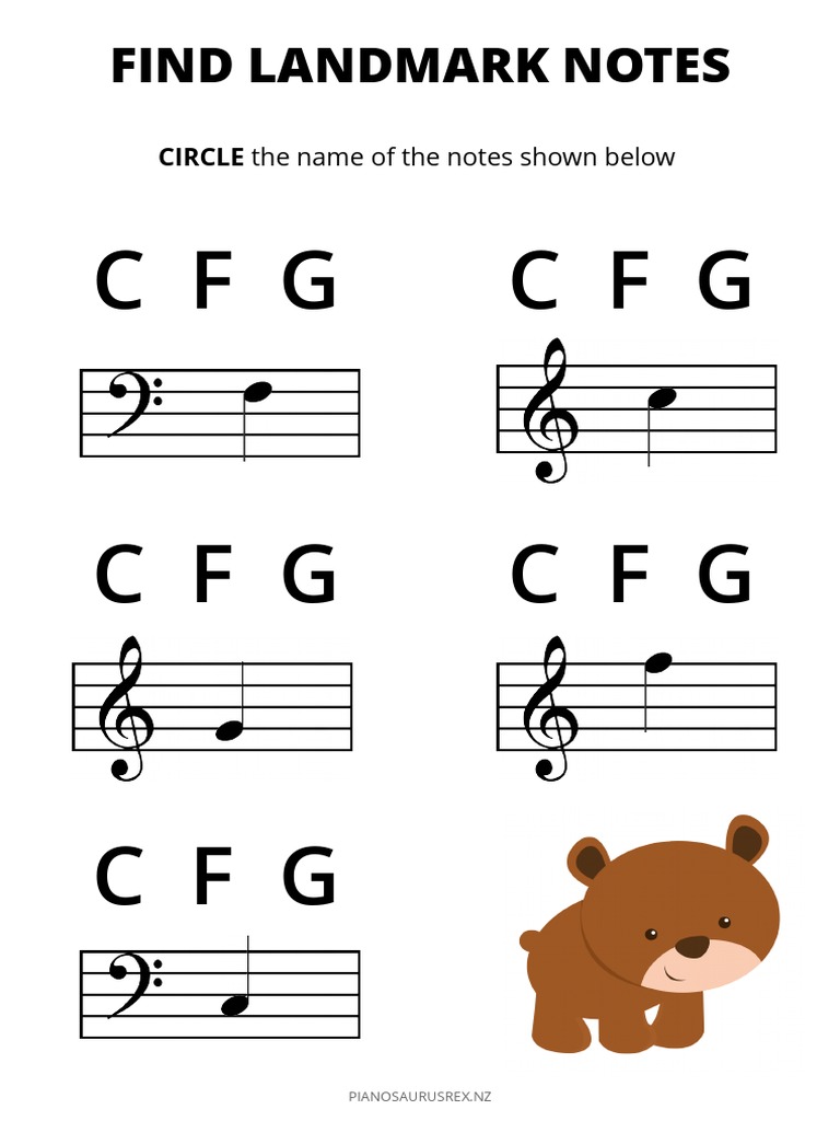 Landmark Notes Worksheet | PDF