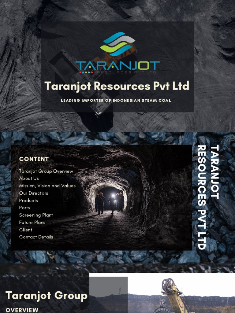 Taranjot Resources PVT LTD: Leading Importer of Indonesian Steam Coal ...