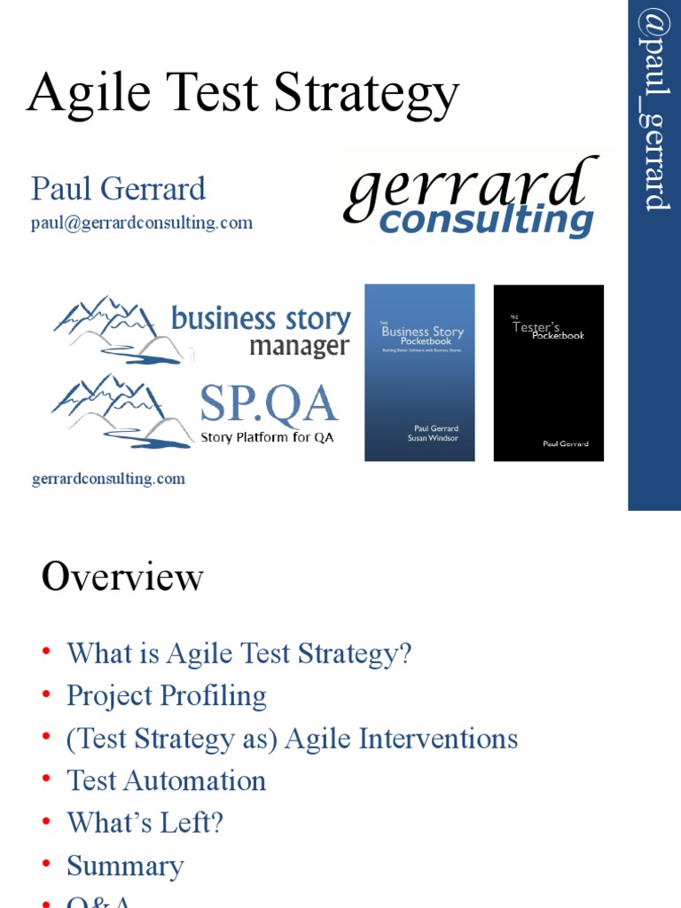 Agile Test Strategy Overview | PDF | Scrum (Software Development ...