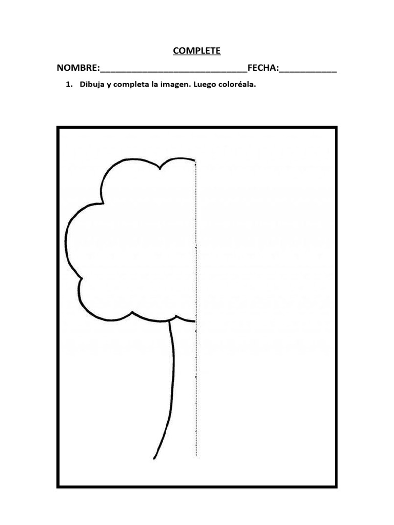 Completa El Dibujo | PDF