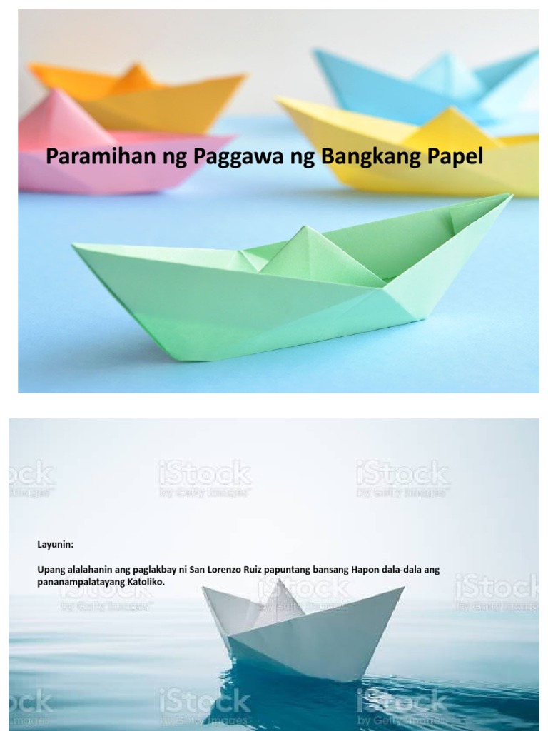 Paggawa NG Bangkang Papel | PDF