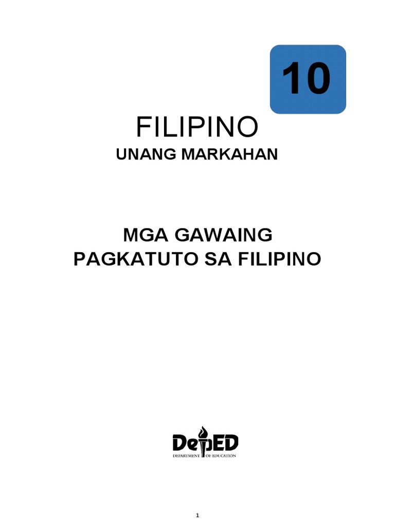 Grade 10 Filipino LAS Final | PDF | Philippines