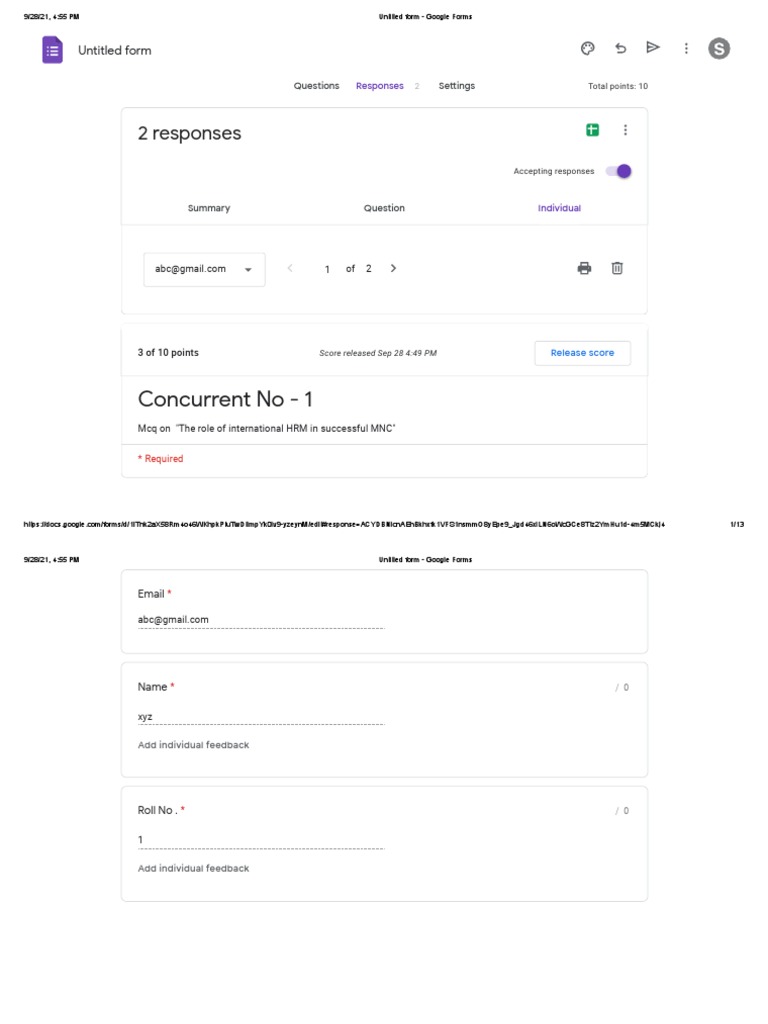 IHRM Google Forms | PDF | Human Resource Management | Human Resources