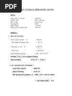 Isolated Footing Design Example and Excel Sheet | PDF | Bending ...