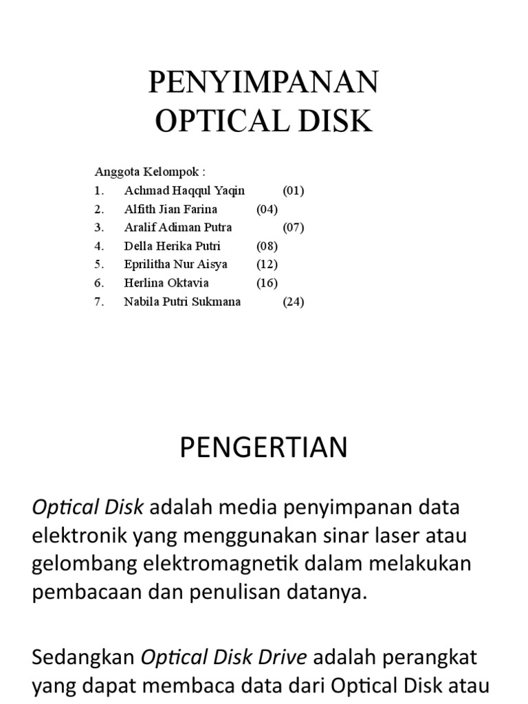 Panduan Lengkap Penyimpanan Optical Disk | PDF | Game & Aktivitas ...