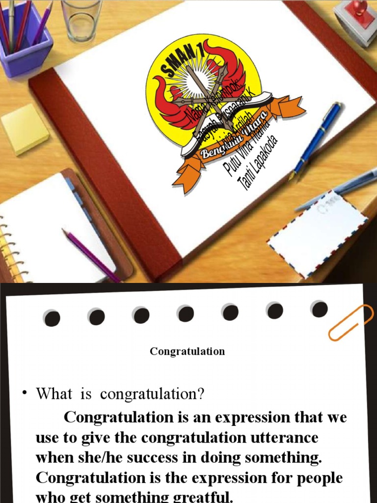 Presentation1 "Congratulation" | PDF | Self-Improvement