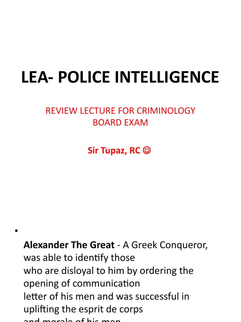 Lea 4 Review | PDF | Espionage | Counterintelligence