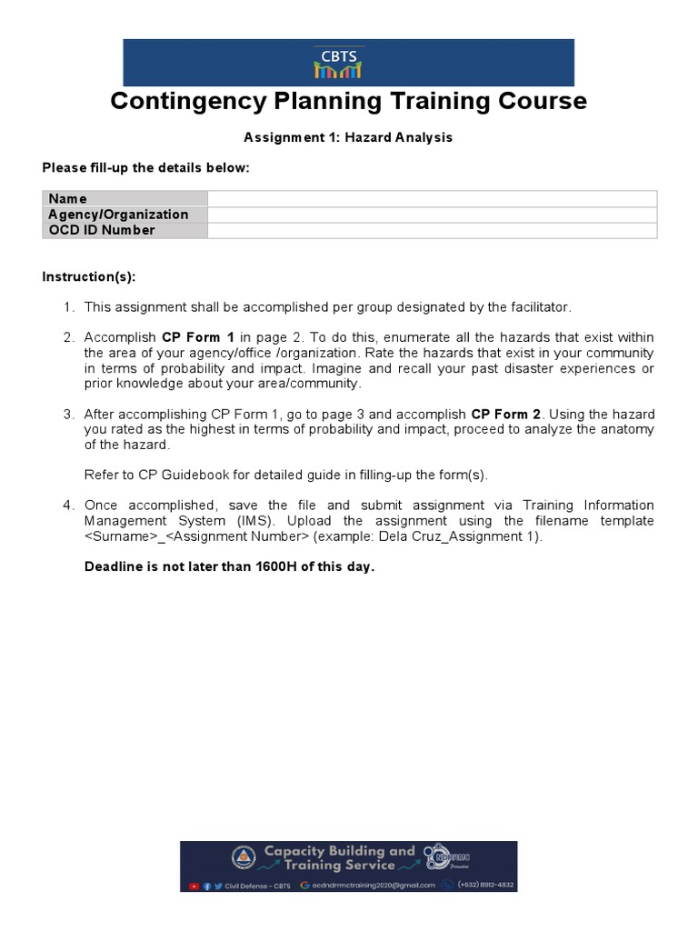 Assignment 1 Hazard Analysis - Group - 2021 03 06 10 58 51 PM | PDF ...