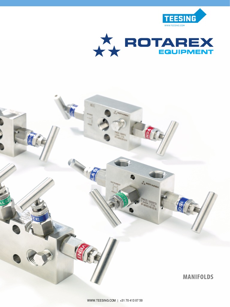 Rotarex - Rot Manifold v08 | PDF | Pipe (Fluid Conveyance) | Valve