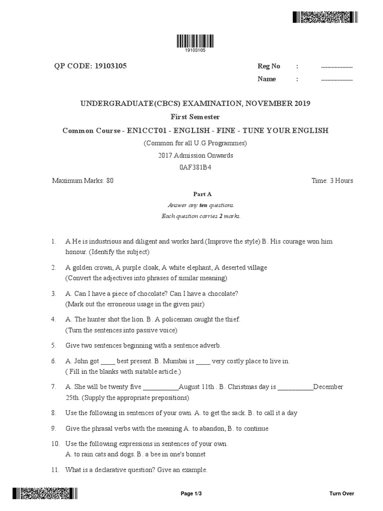 English - Fine - Tune Your English 2019 | PDF | English Language | Verb