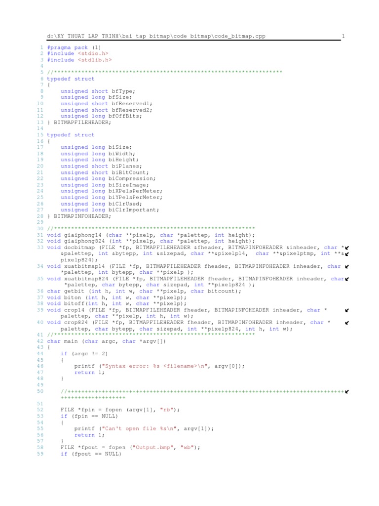 Code Bitmap | PDF | Image Processing | Computer File