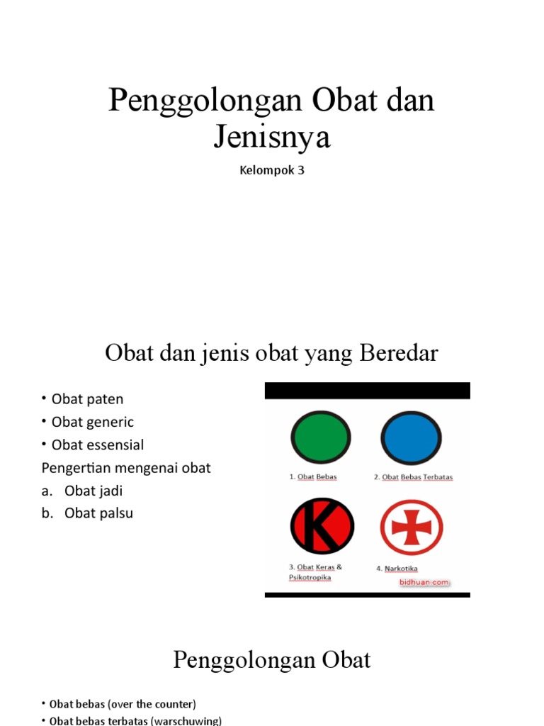 Penggolongan Obat Dan Jenisnya | PDF