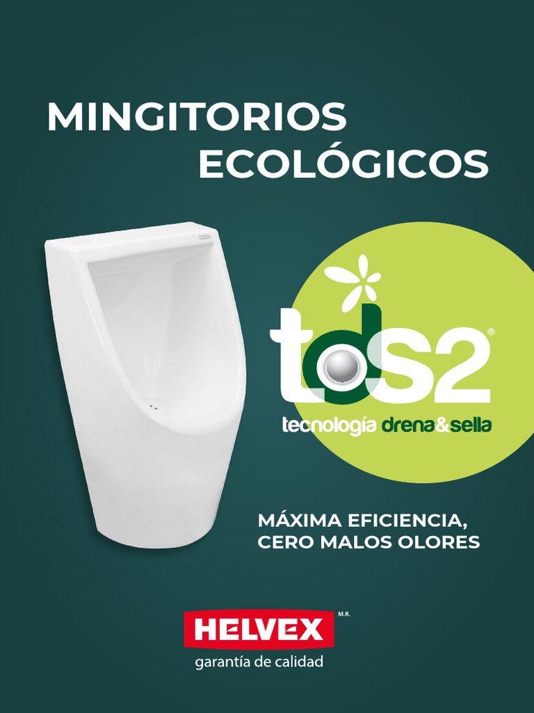 Mingitorios Ecologicos Helvex TDS2 | PDF | Agua | Materiales