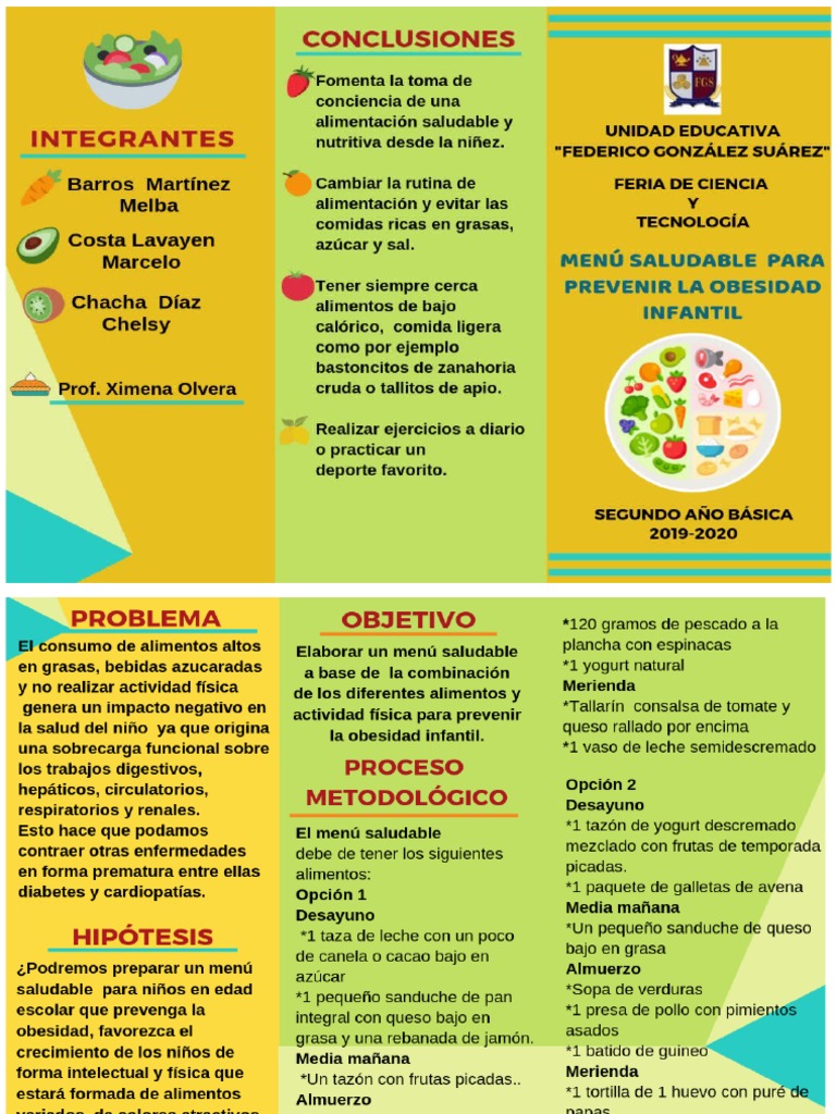 Triptico Feria de Ciencias | PDF