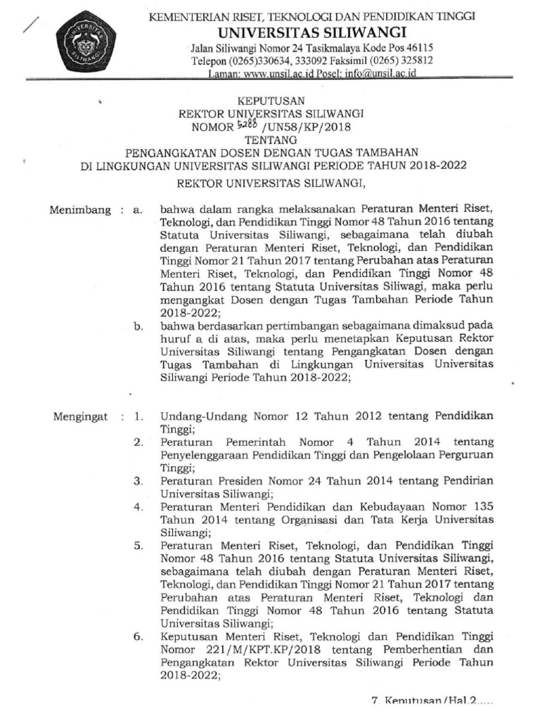 SK KAJUR 2018-2022 No 5288 UN58 KP 2018 | PDF