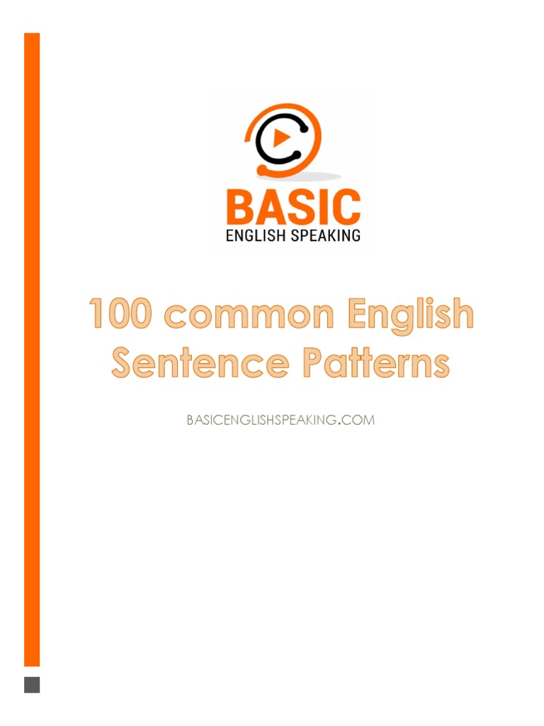 Common English Sentence Patterns | PDF | Home & Garden