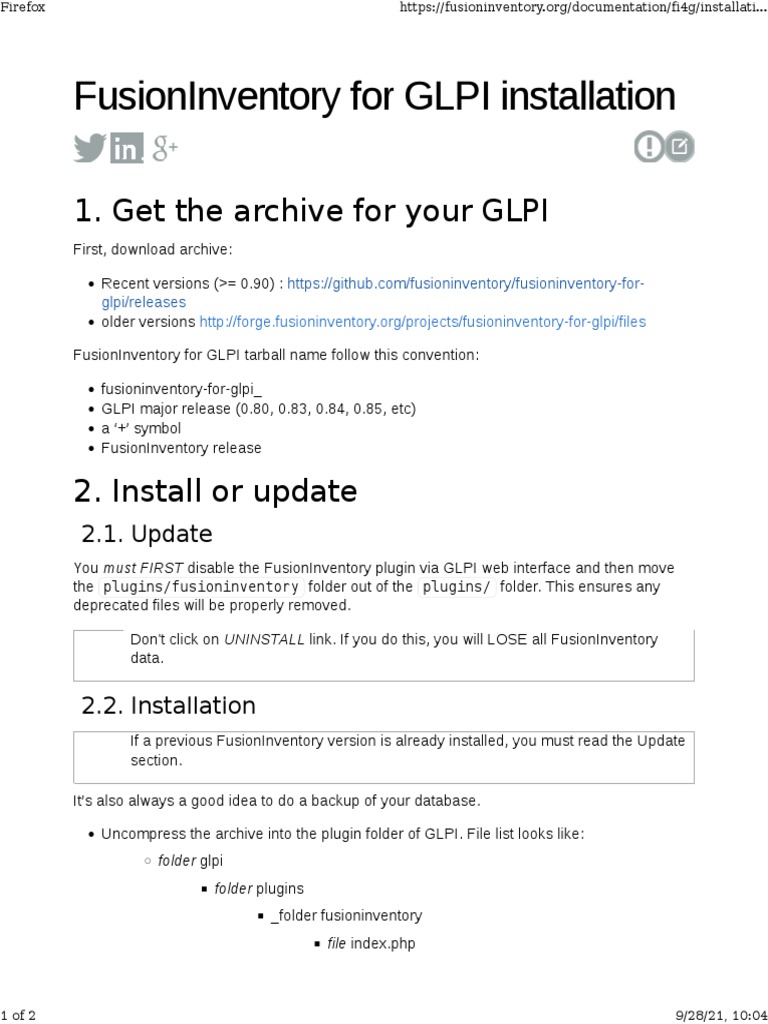 Fusioninventory For Glpi Installation | PDF | Transport Layer Security ...