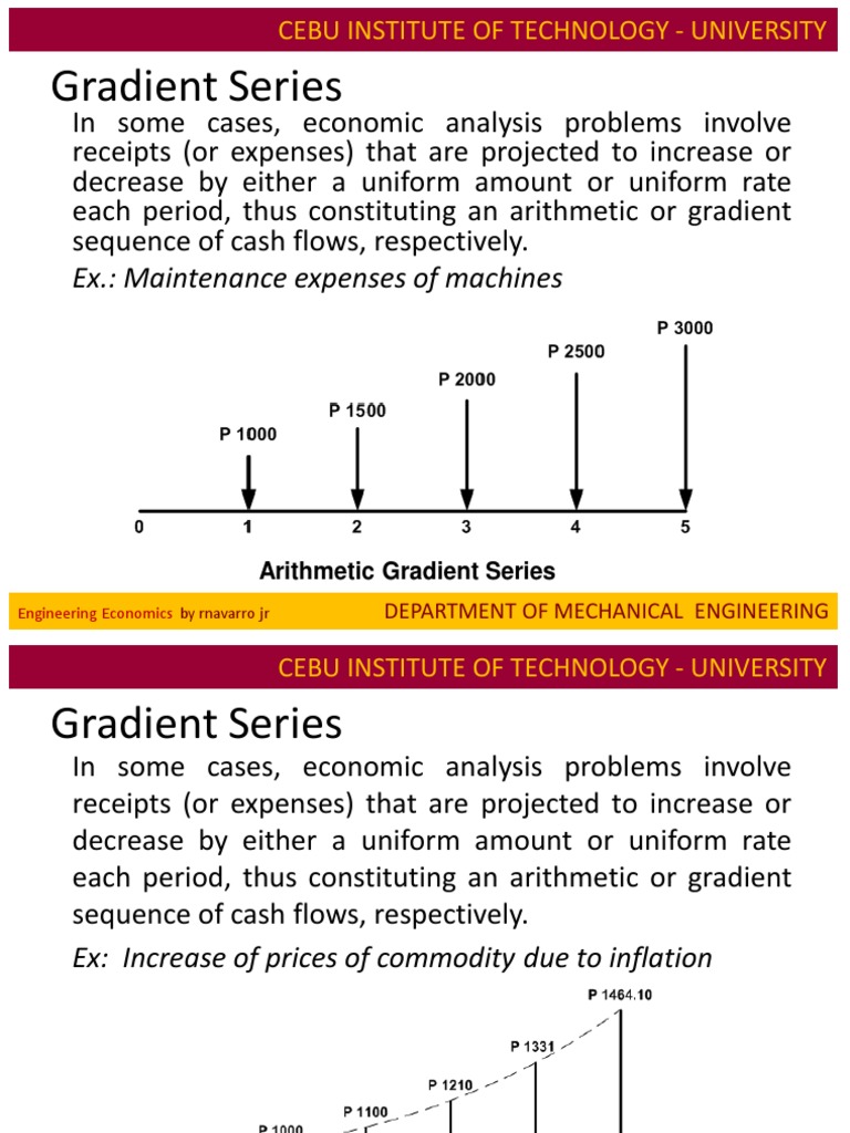 Engg Econ - Gradient - Depreciation | PDF | Depreciation | Value ...
