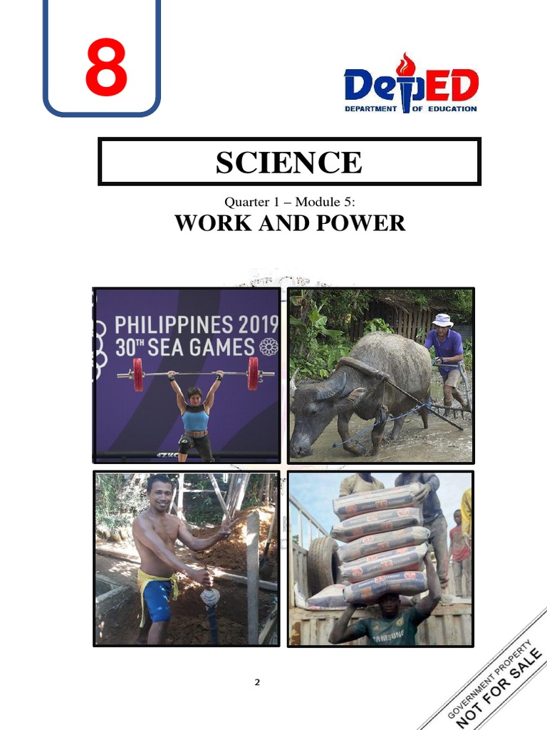 Q1 Sci8 Mod5 | PDF | Power (Physics) | Watt