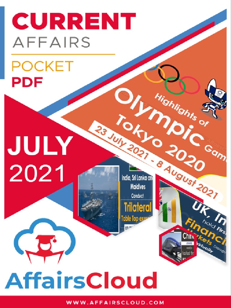 Current Affairs Pocket PDF - July 2021 by AffairsCloud 1 | PDF | Business